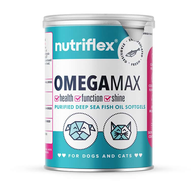 OmegaMax Omega 3 For Dogs & Cats | 120 X 1000mg | NutriFlex