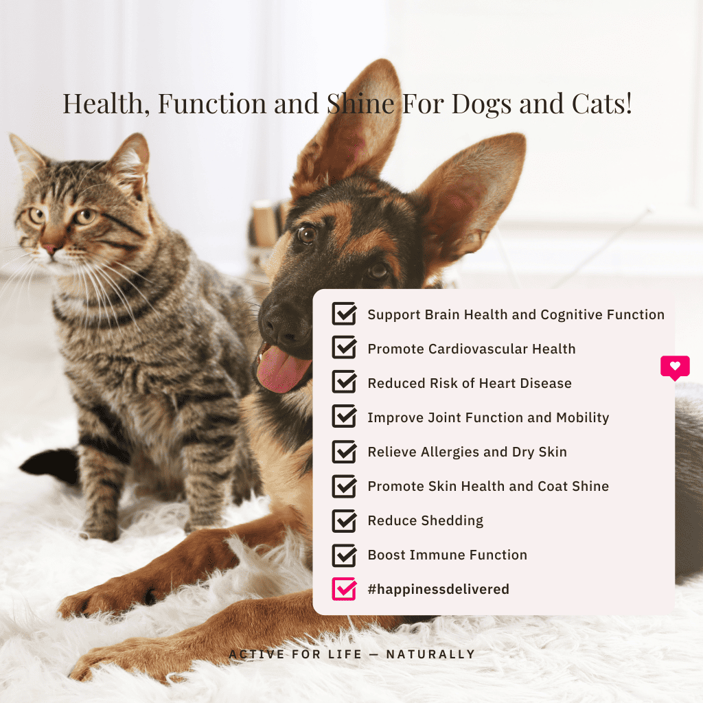 OmegaMax Omega 3 For Dogs & Cats | 120 X 1000mg | NutriFlex